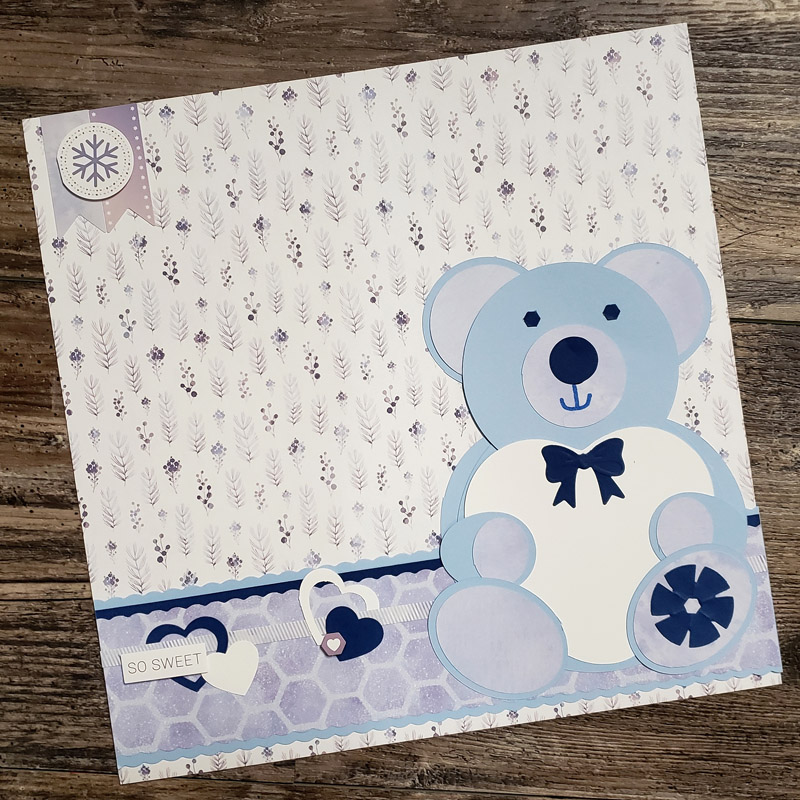 Scrappie Bear Layout – Tammy McEwen – Photos2Albums